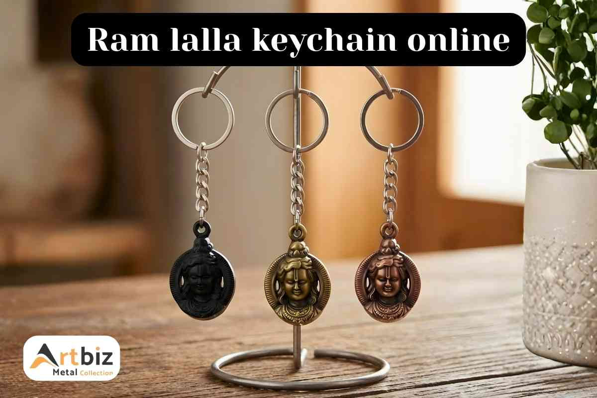 Buy Ram lalla Keychain Online | Metal Ram lalla Keychain for Daily Use ...