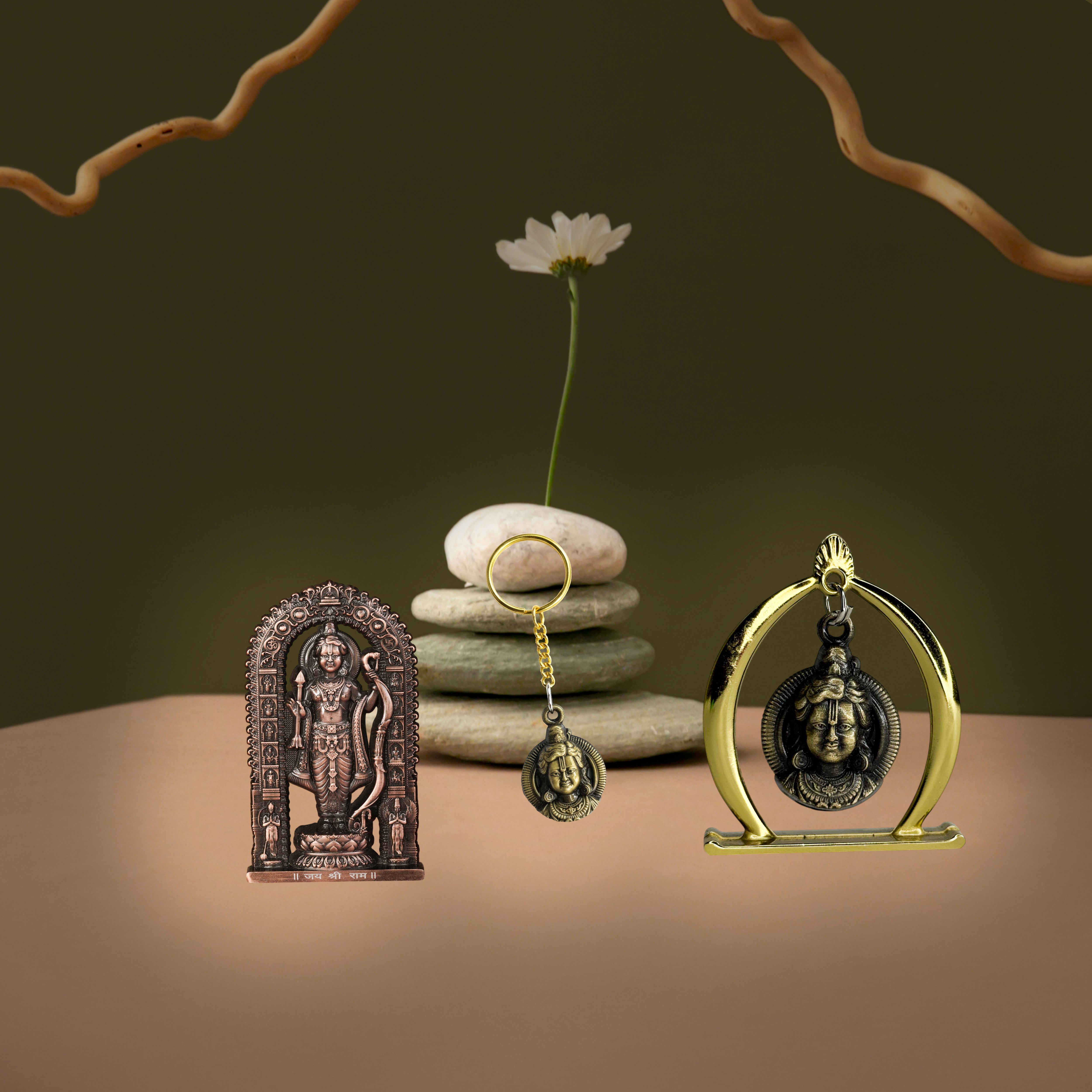 Combo 14 (Ram Jula,3" Ram Lalla Murti, Keychain) – Artbiz Metals
